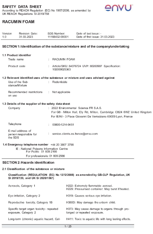 Our Pest Control Certificates | Elis Pest Control